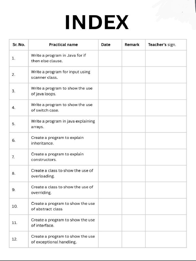 OOPJ Practical | PDF