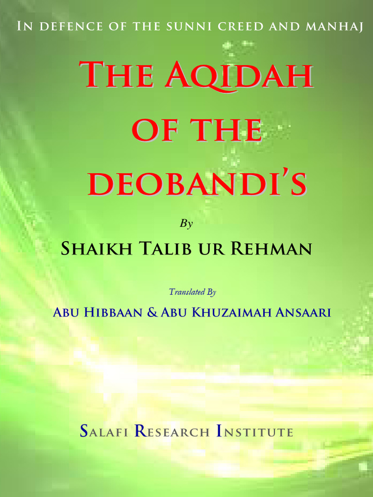 Deobandi Aqidah: Key Beliefs Explained | PDF | Prophets And Messengers ...