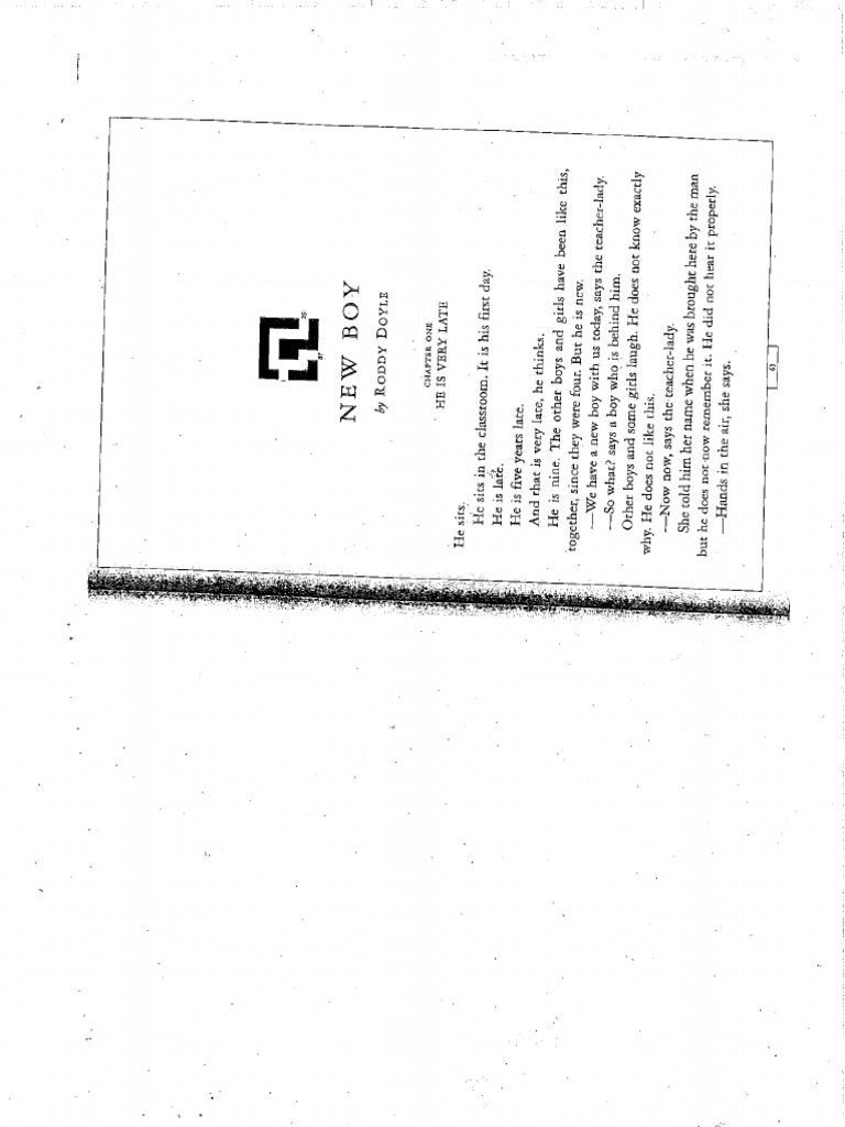 New Boy Roddy Doyle | PDF