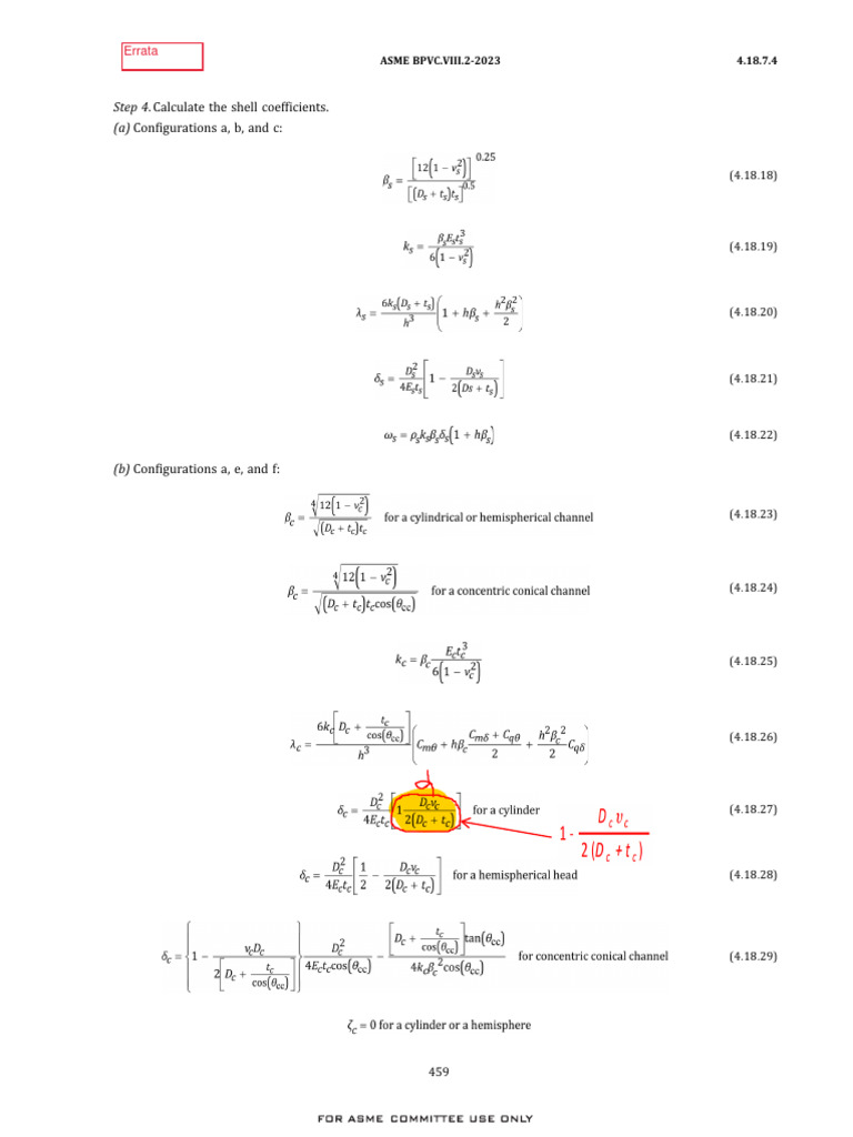 Step 4. Calculate The Shell Coefficients. (A) Configurations A, B, and C | PDF | Elasticity ...