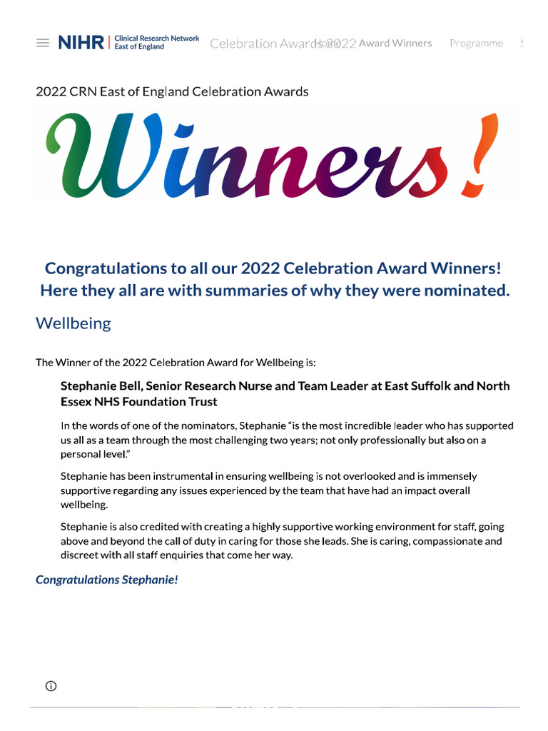 Celebration Award 2022 CRN | PDF