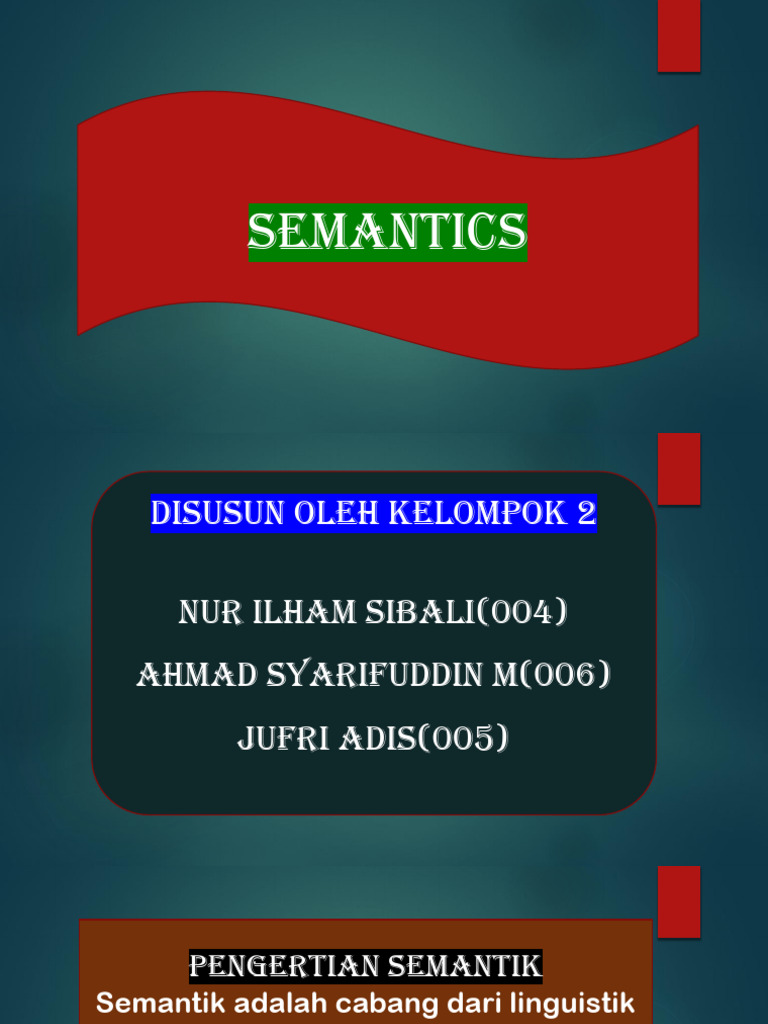 Semantics | PDF