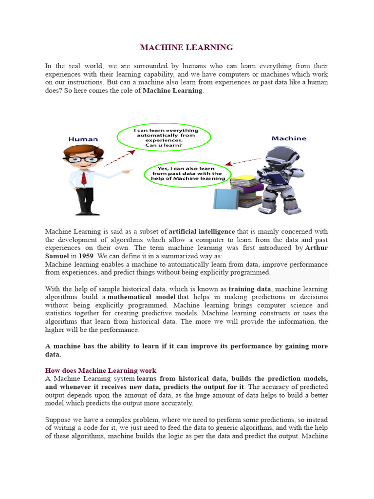 Machine Learning | PDF | Machine Learning | Behavior Modification