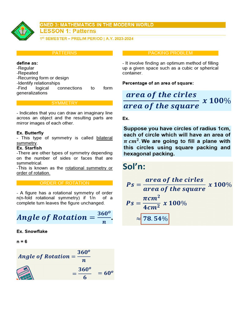 Math Notes | PDF | Set (Mathematics) | Mathematics