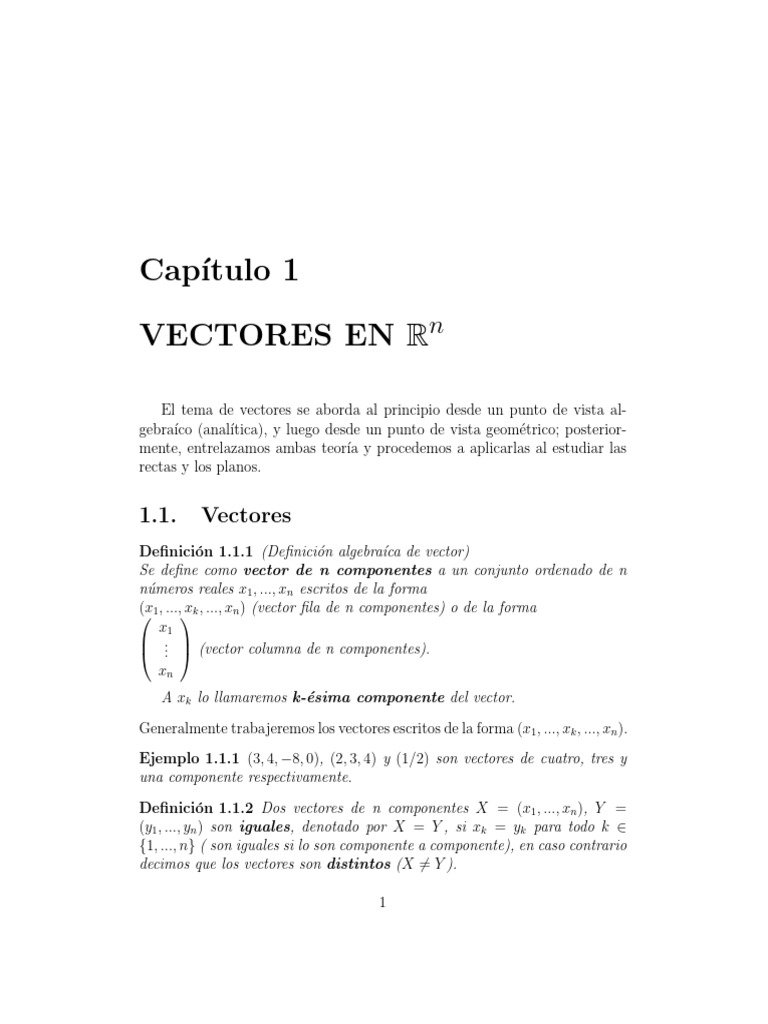 Guía de Vectores | Descargar gratis PDF | Línea (geometría) | Vector Euclidiano