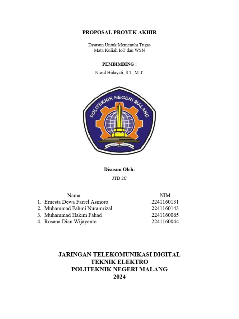 Proposal Proyek Akhir | PDF | Griya & Taman | Komputer