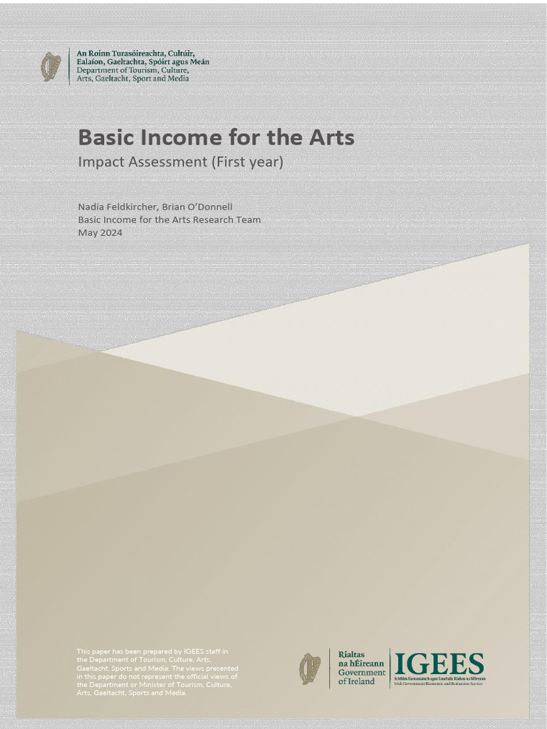 Basic Income For The Arts Impact Assessment (First Year) | PDF | Survey ...