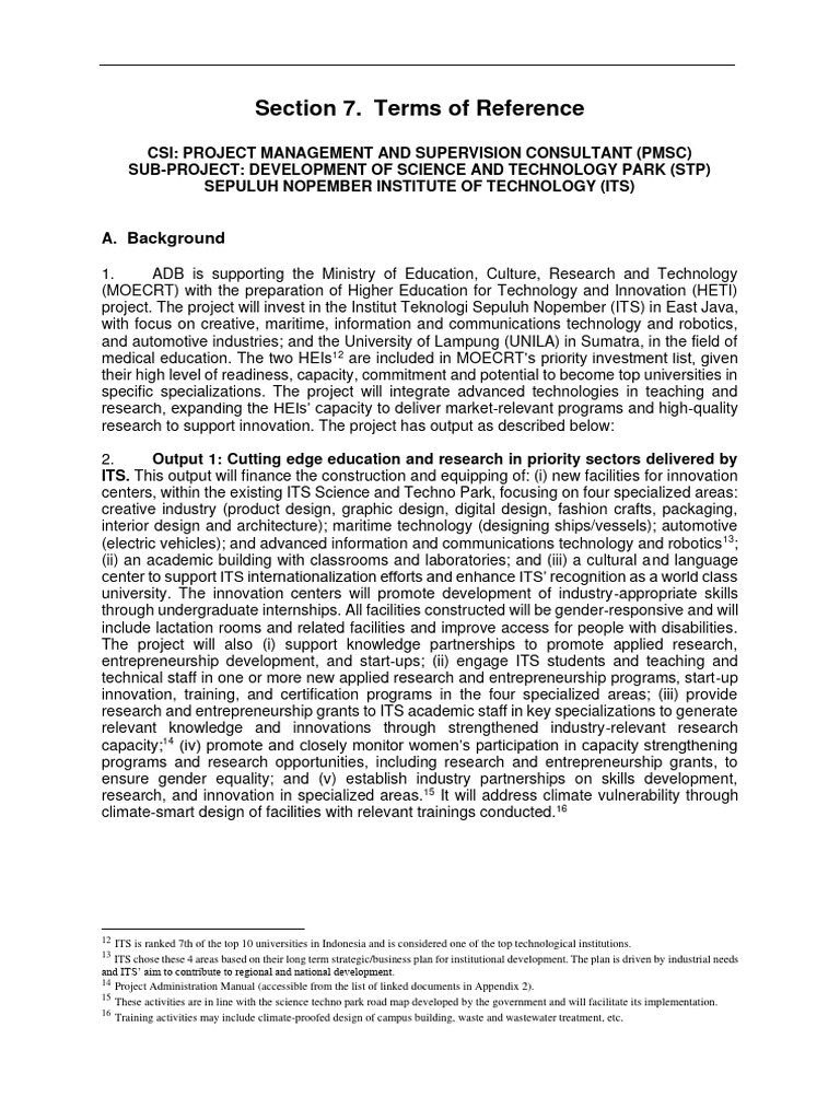 Tor PMSC Its | PDF | Project Management | Procurement