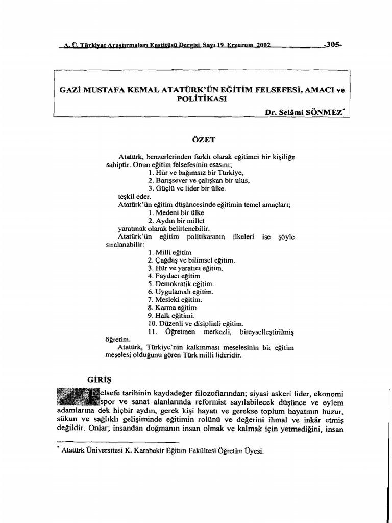 Gaz - Mustafa Kemal Atat - RK' - N e - T - M Felsefes - , Amaci Ve Pol - T - Kasi (#38848 ...