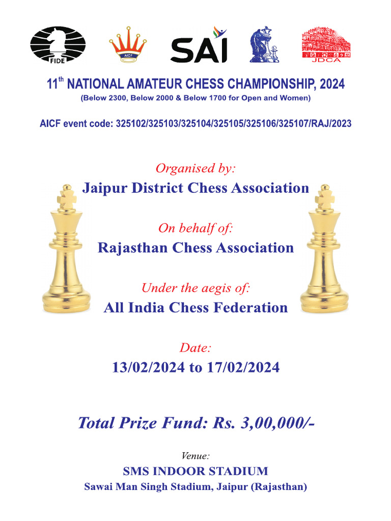11th NationL Amateur Chess Championship Brochure | PDF