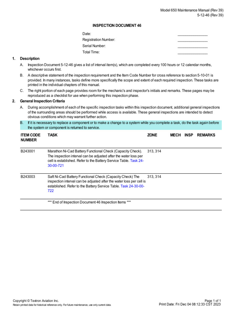 5-12-46 - Inspection Document 46 | PDF | Computing