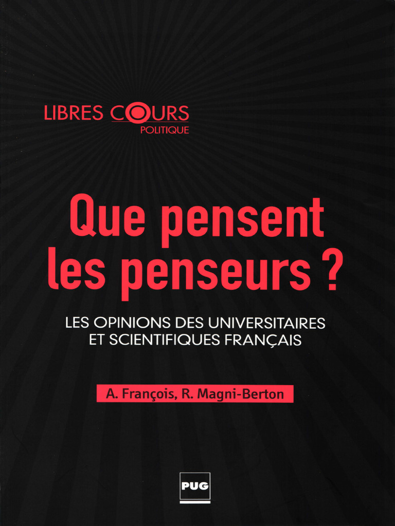 Que Pensent Les Penseurs | PDF | Science | Intellectuel