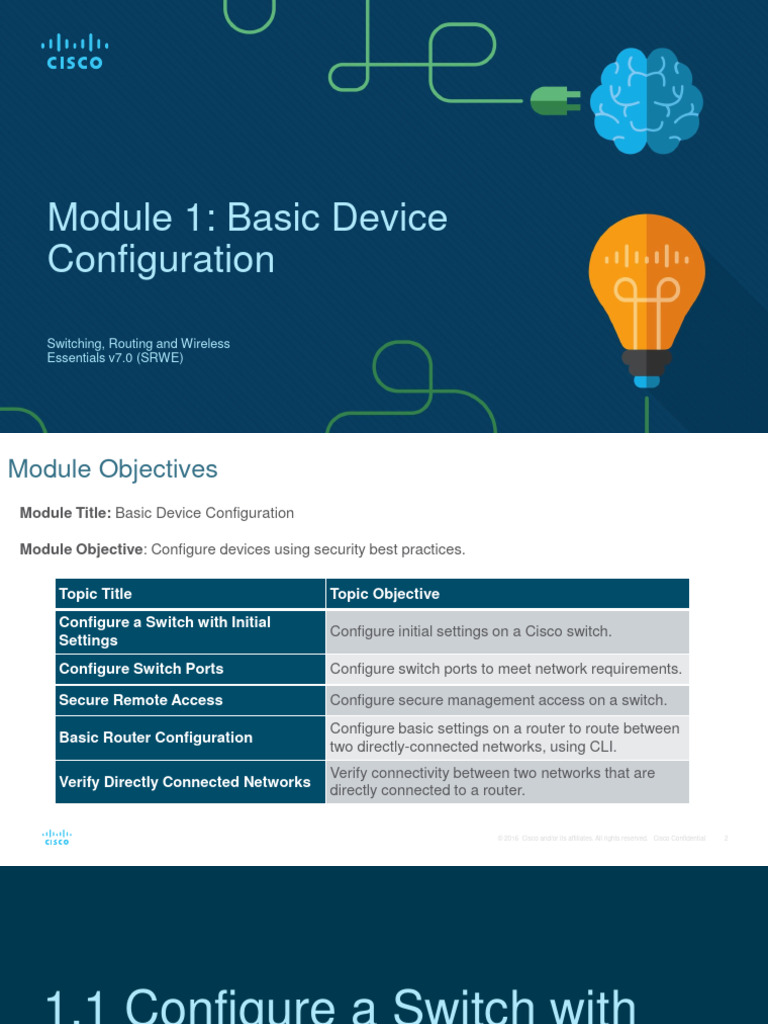 Lec1 Basic Device Configuration | PDF | I Pv6 | Secure Shell