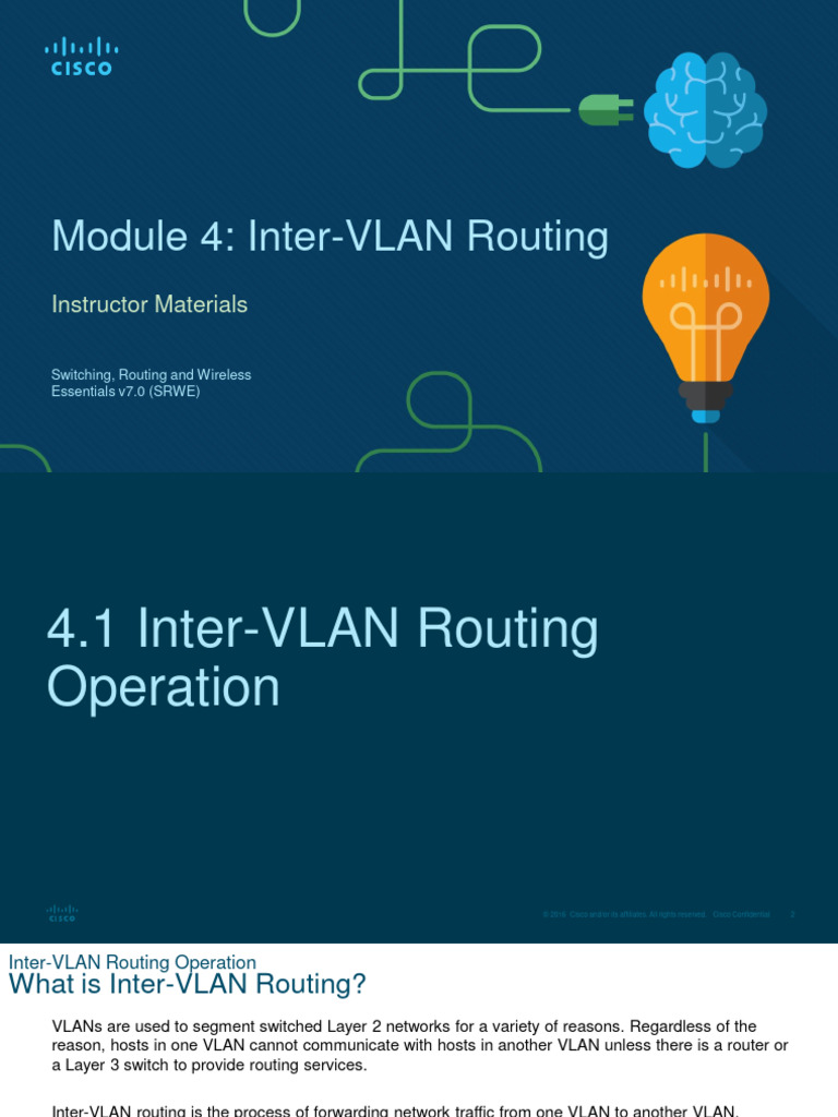 Lec5 Inter-VLAN Routing | PDF | Router (Computing) | Network Switch