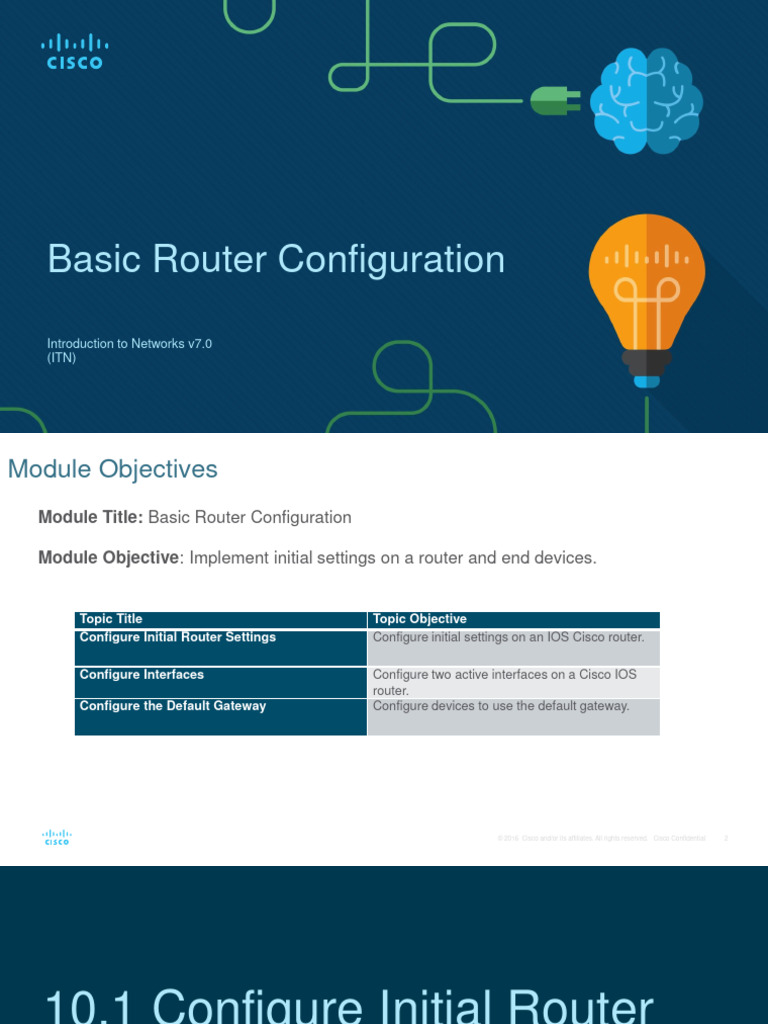 Lec2 Basic Router Configuration | Download Free PDF | Ip Address | I Pv6