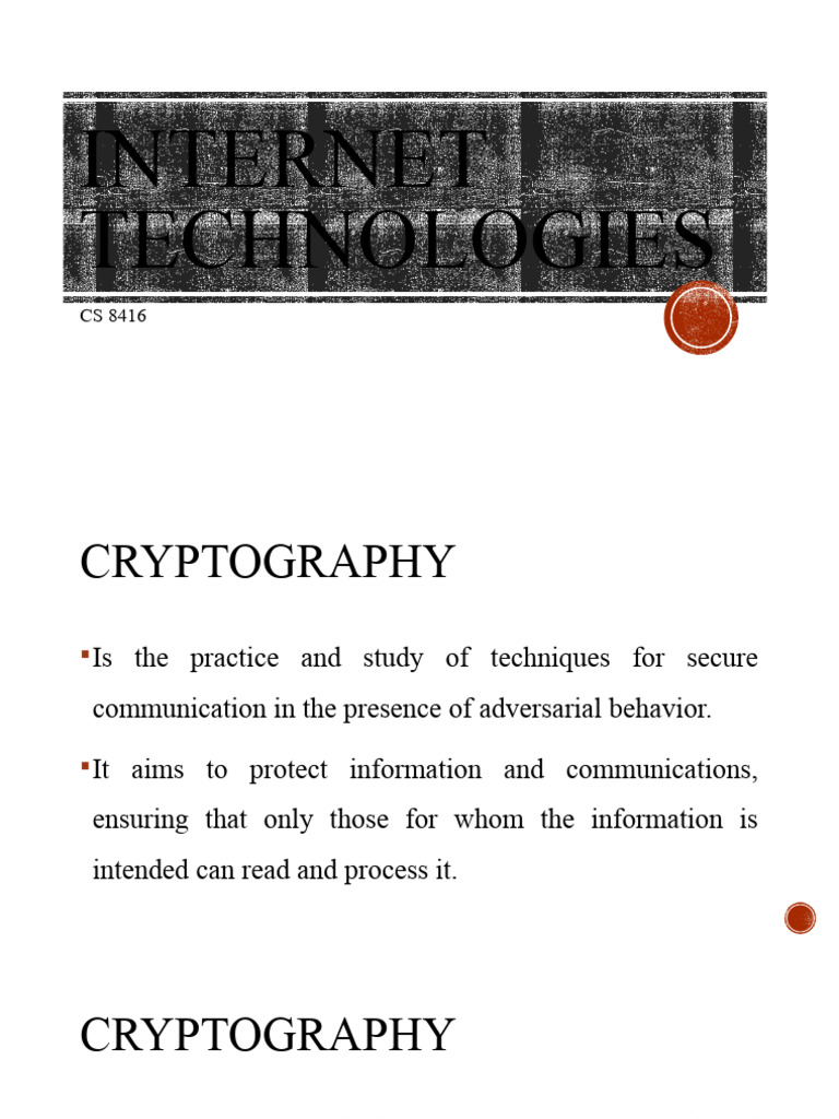 Lecture5 Cryptography | PDF | Cryptography | Key (Cryptography) Lecture5 Cryptography | PDF | Cryptography | Key (Cryptography)