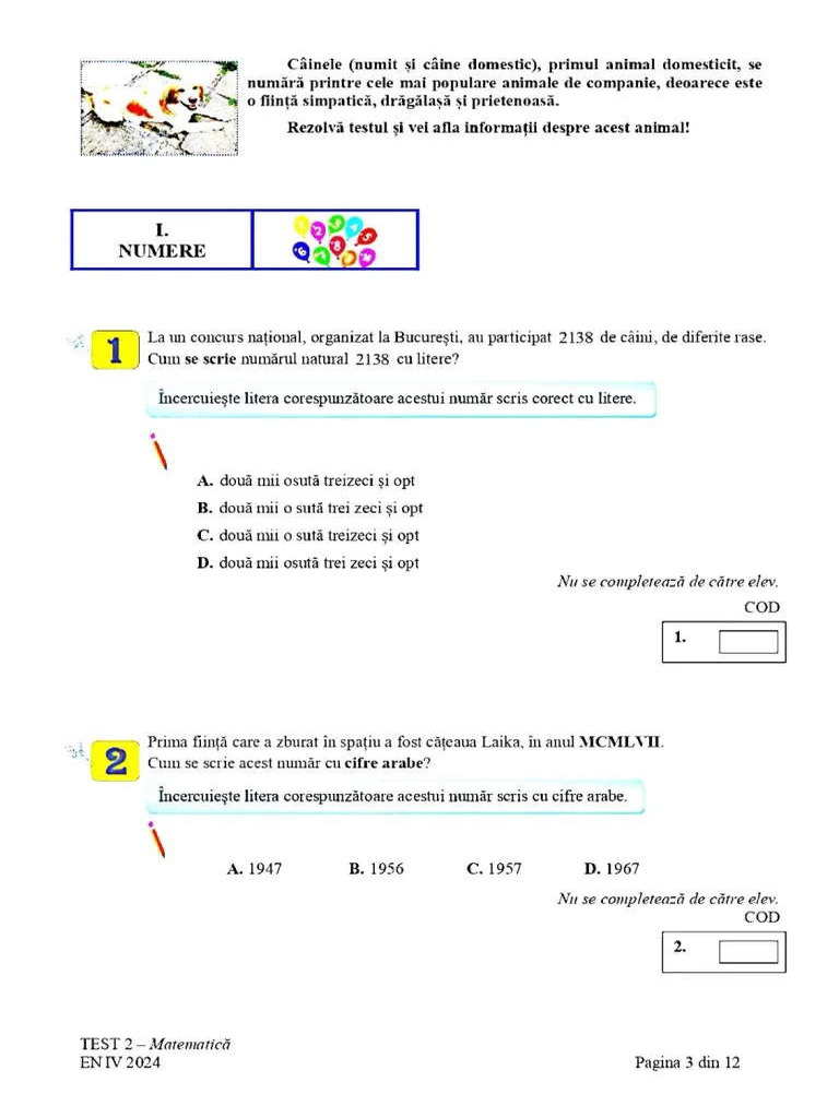 EN-IV-Mate-Test-2 - 2024 | PDF
