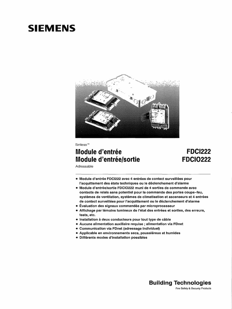 Siemens - Fdci o 222 | PDF