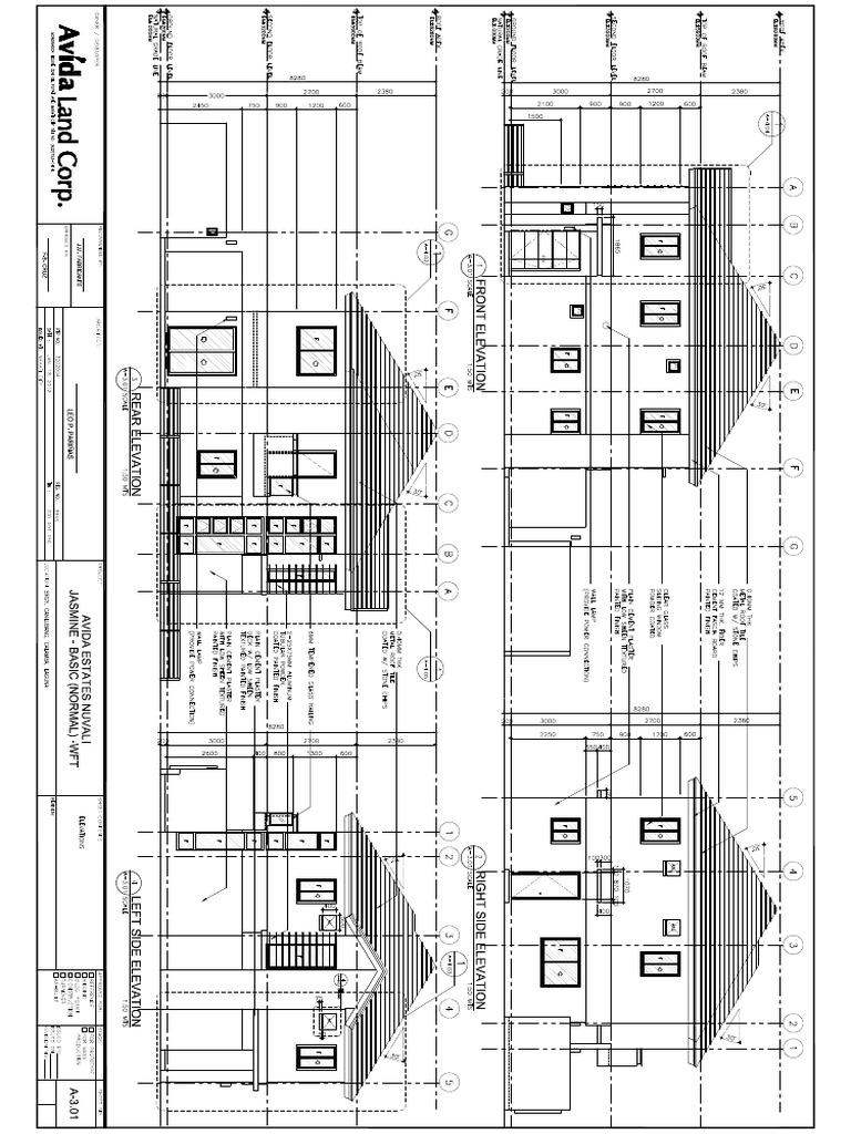 2 Storey Residential N-A.3.01 Elevations | PDF