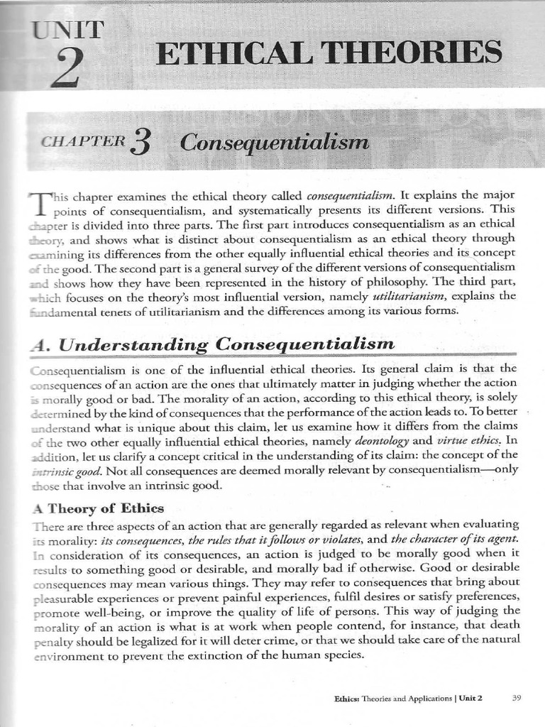 Ethics Chapter 3.1 | PDF