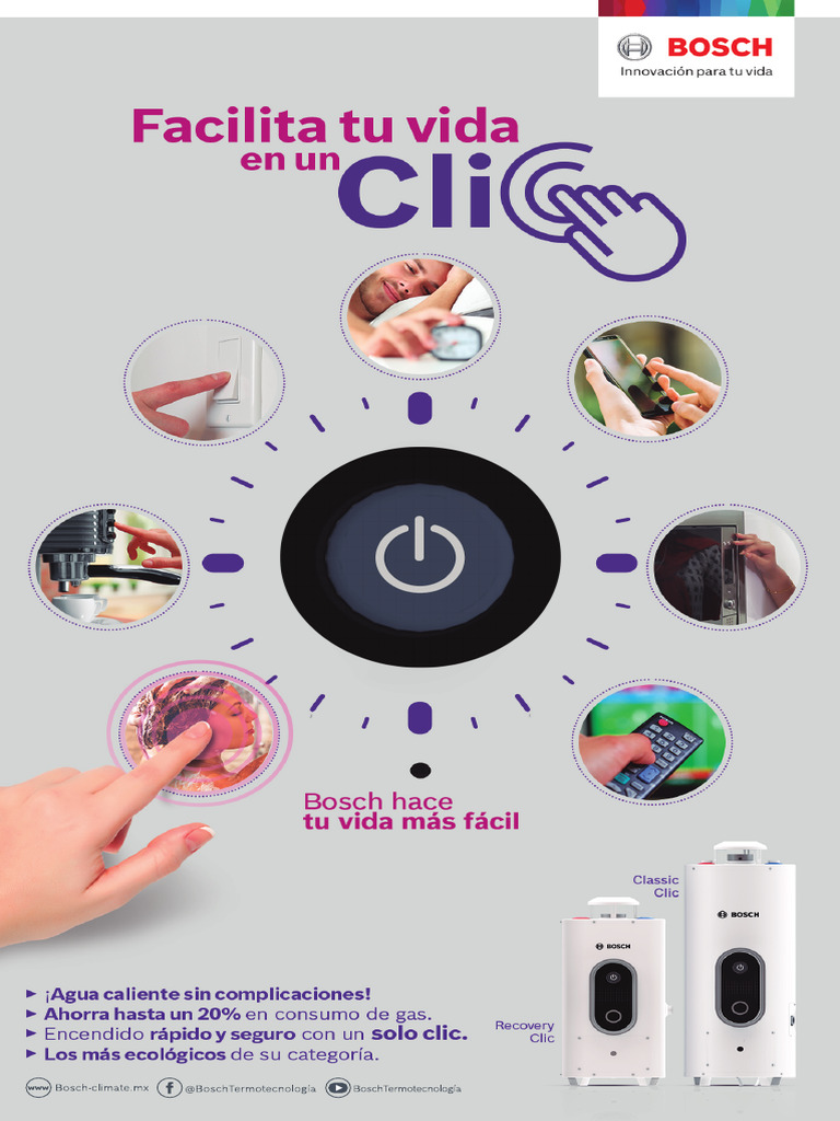 BOSCH - Depósito Classic y Recovery Clic Folleto | PDF