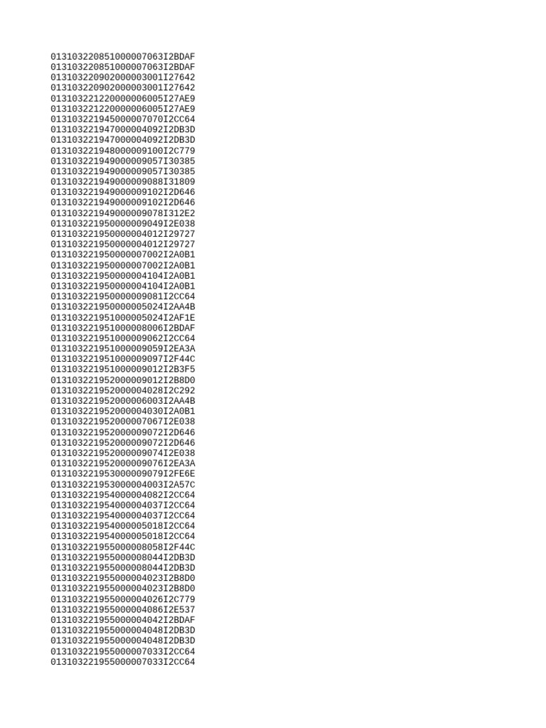 Document ID List and Codes | PDF | Technology & Engineering