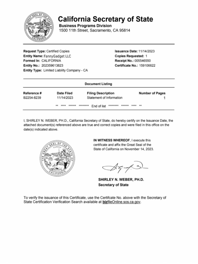 Fanny-Certified Copies | PDF