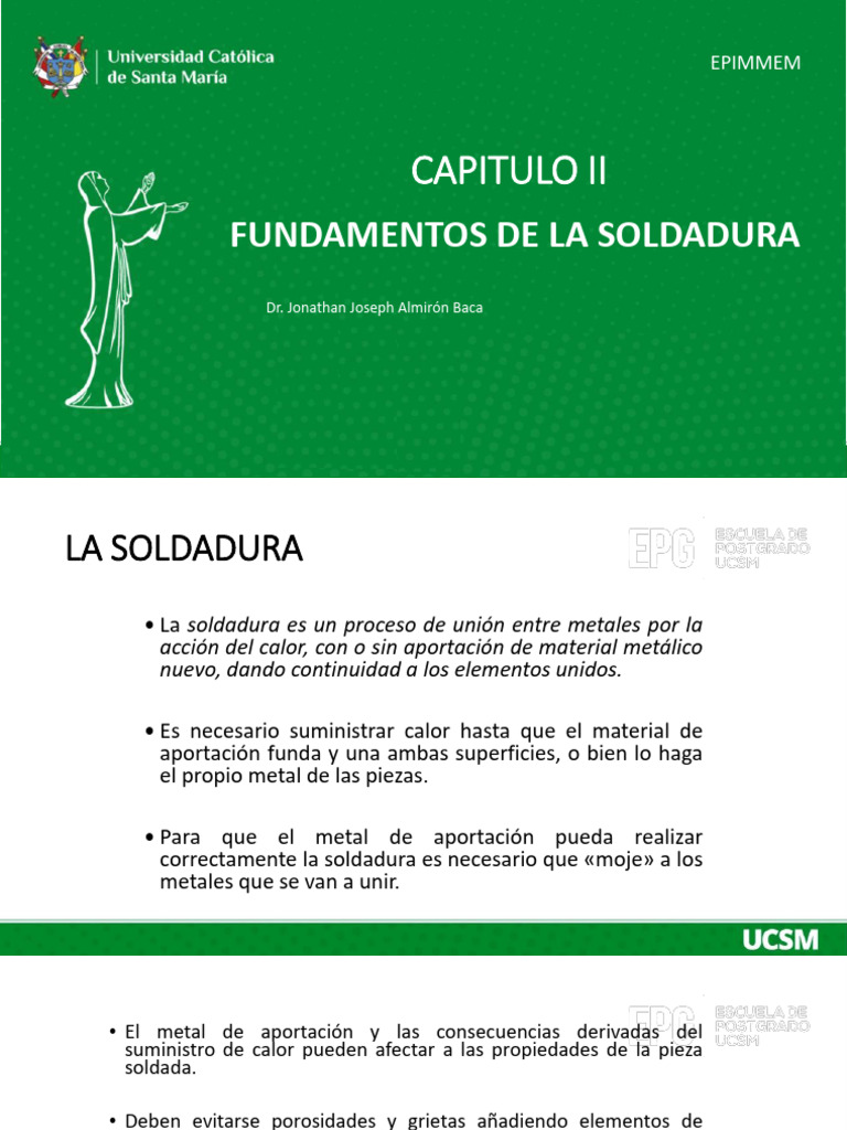 Capitulo II-Fundamentos de La Soldadura | PDF | Soldadura | Sector secundario de la economía