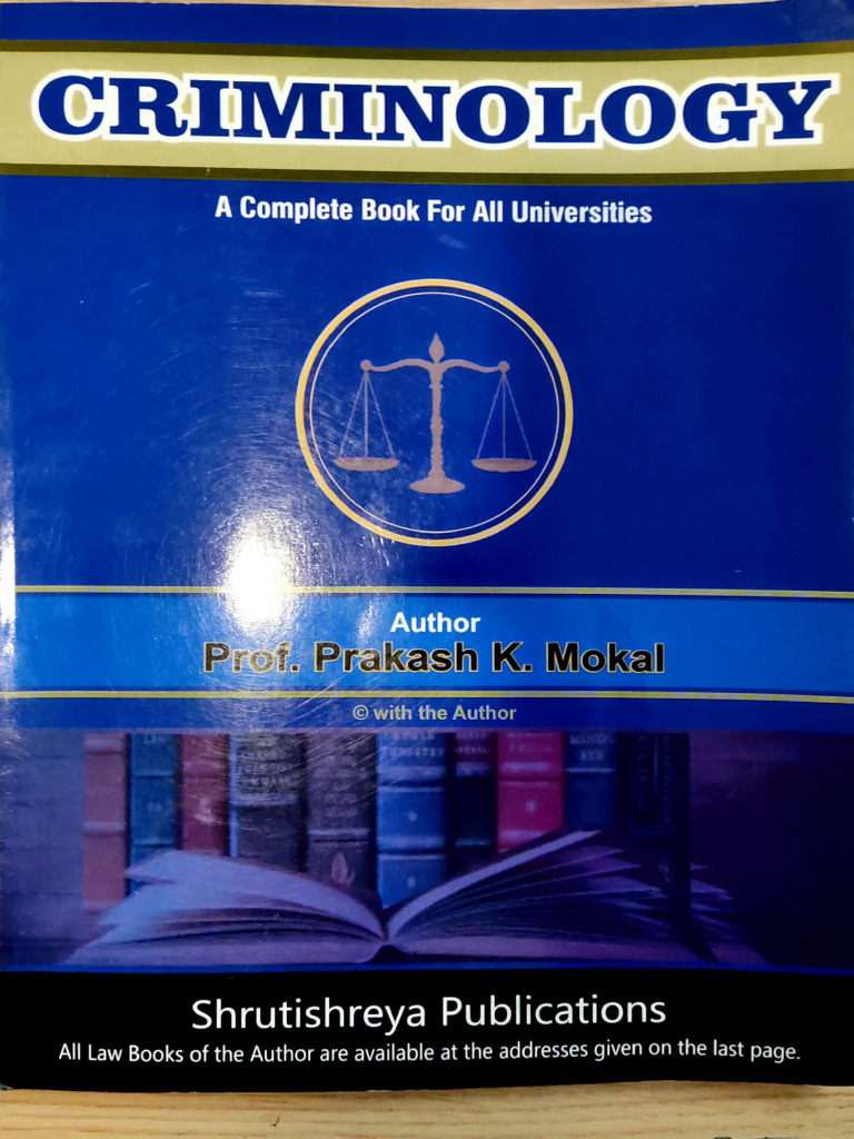 Criminology Mokal | PDF