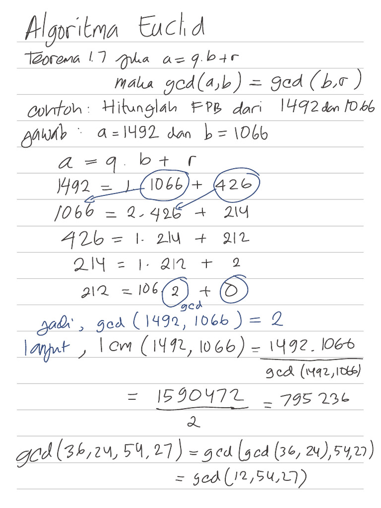 Gcd Lcm Euclid | PDF