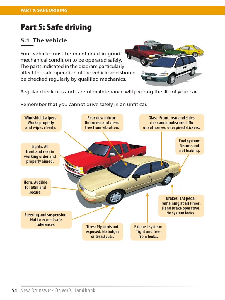 Part 5 Safe Driving | PDF | Traffic | Driving Under The Influence