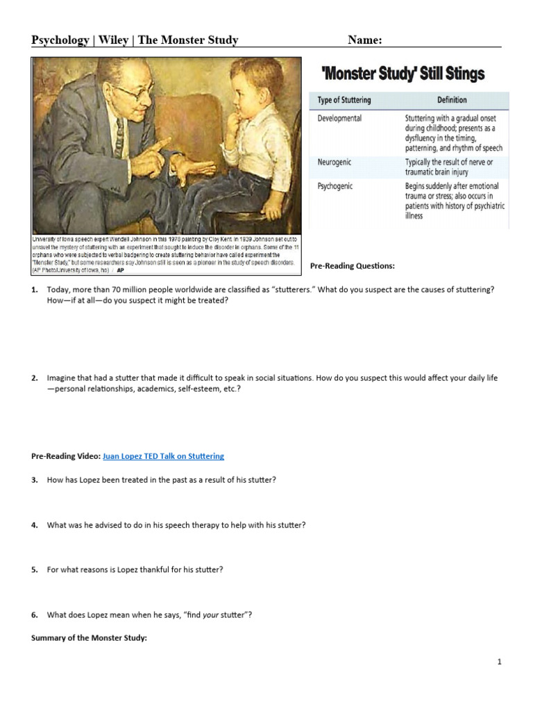 Monster Studyhhh | PDF | Behavioural Sciences | Psychology