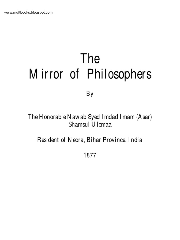 The Mirror of Philosophers | PDF | Skepticism | René Descartes