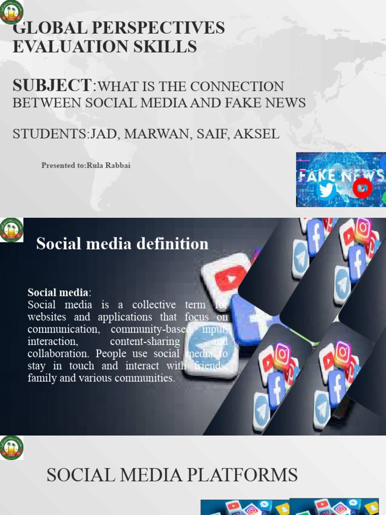 Social Media's Role in Fake News | PDF | Popular Culture & Media ...