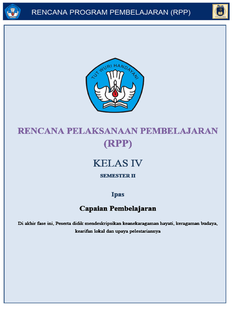 RPP Semester Ii - Ipas Ke-3 | PDF