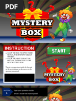 Mystery Box Game PowerPoint Template | PDF
