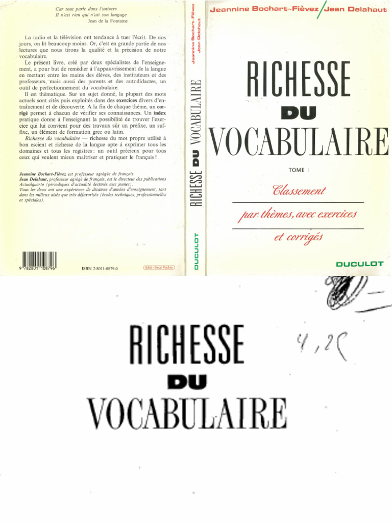 richesse du vocabulaire | PDF
