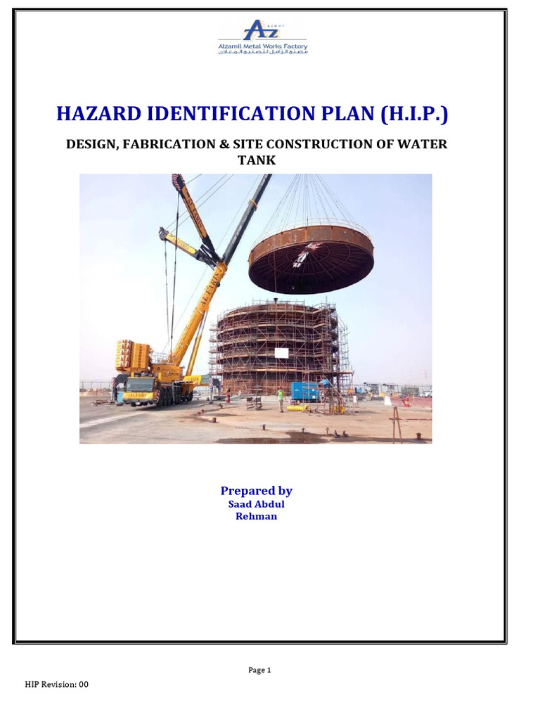 Hazard Identification Plan | Download Free PDF | Risk | Occupational ...