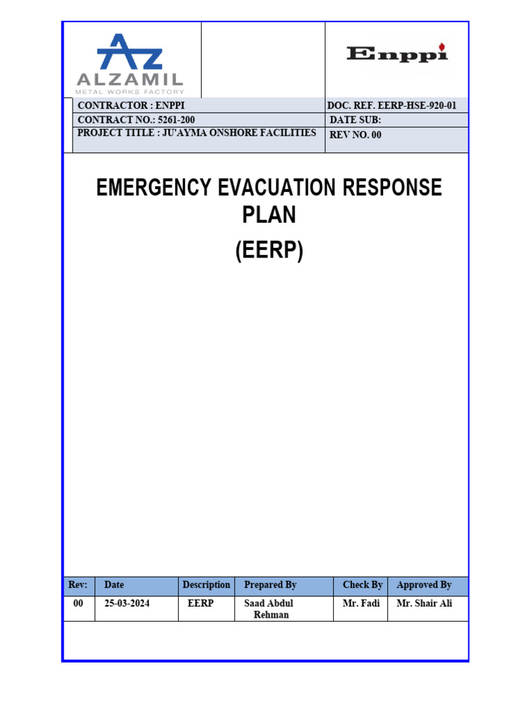 Emergency Evacuation Response Plan | Download Free PDF | Firefighter ...
