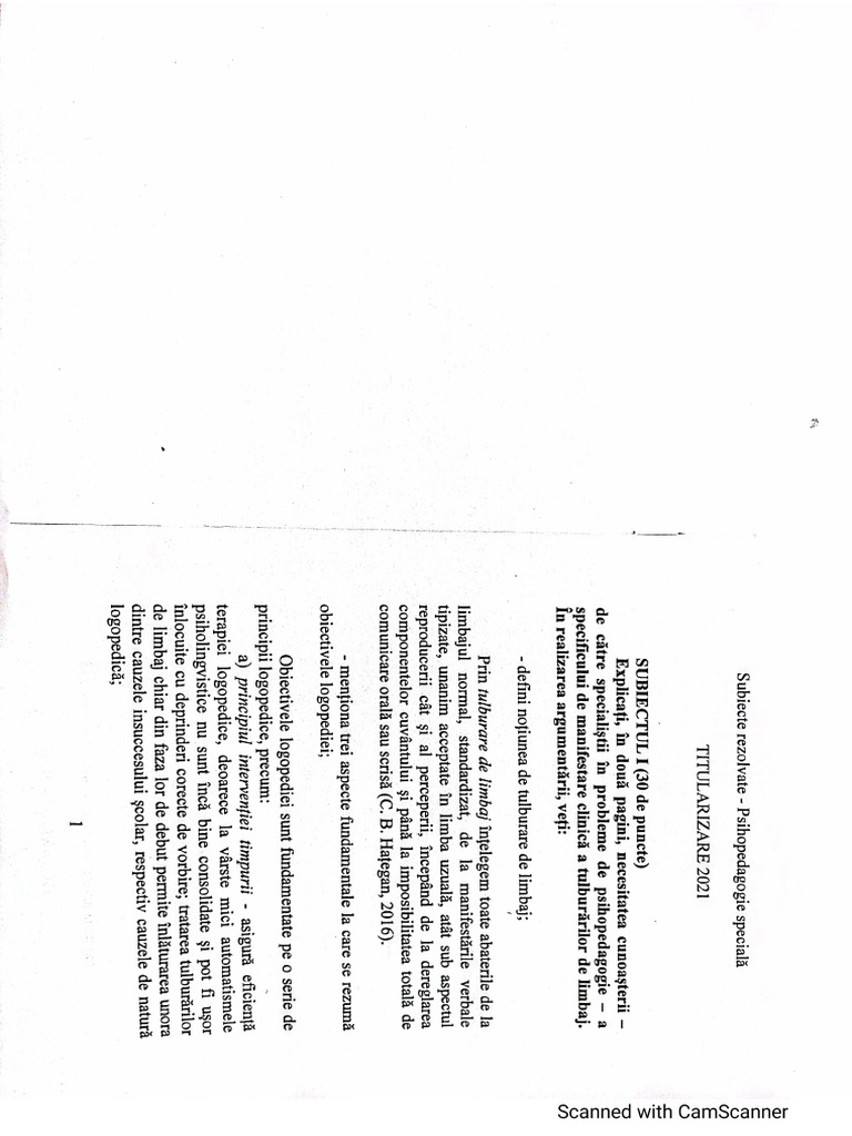 Subiecte 2021 Rezolvate | PDF