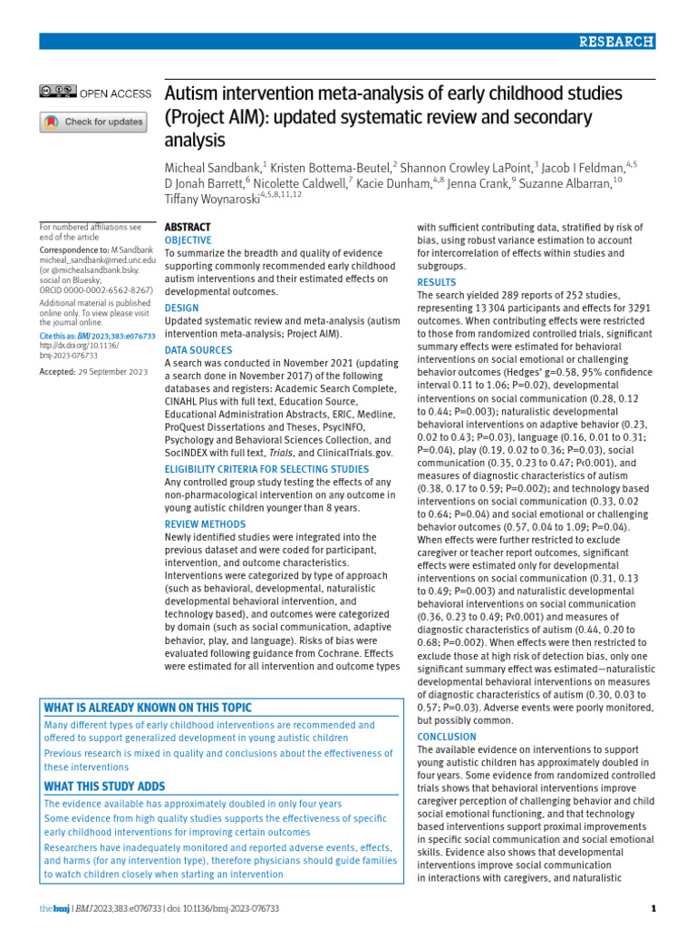BMJ 2023 076733.full | PDF | Meta Analysis | Systematic Review