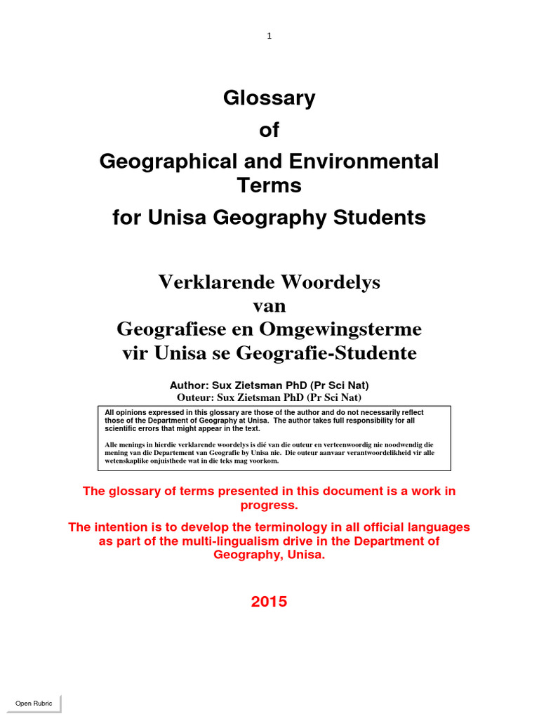 Geography Glossary | PDF | Mountaineering