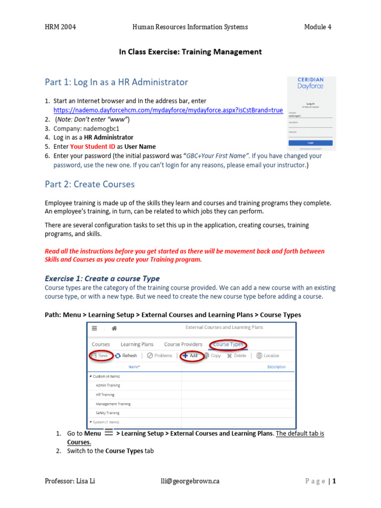 Exercise Instruction - Training and Development (2023F) | Download Free ...