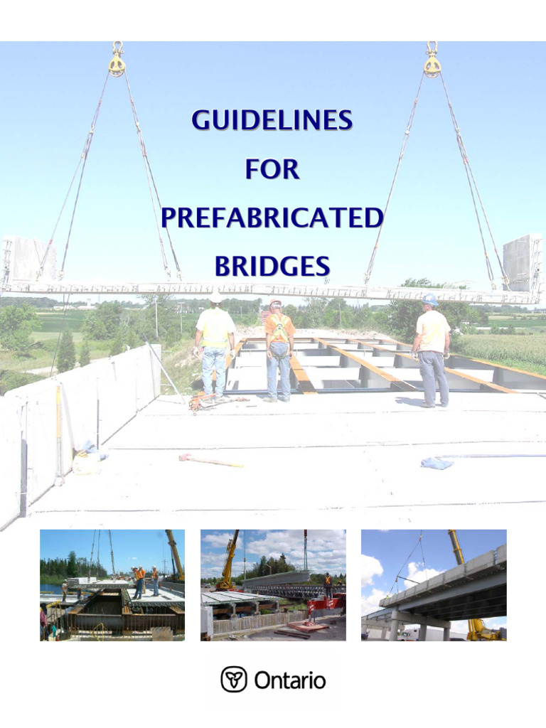 MTO-Guidelines For Prefabricated Bridges - September-2006 | PDF | Precast Concrete | Bridge