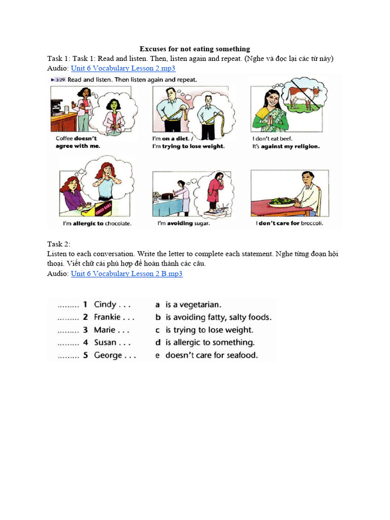 Vocabulary Lesson 2 | PDF