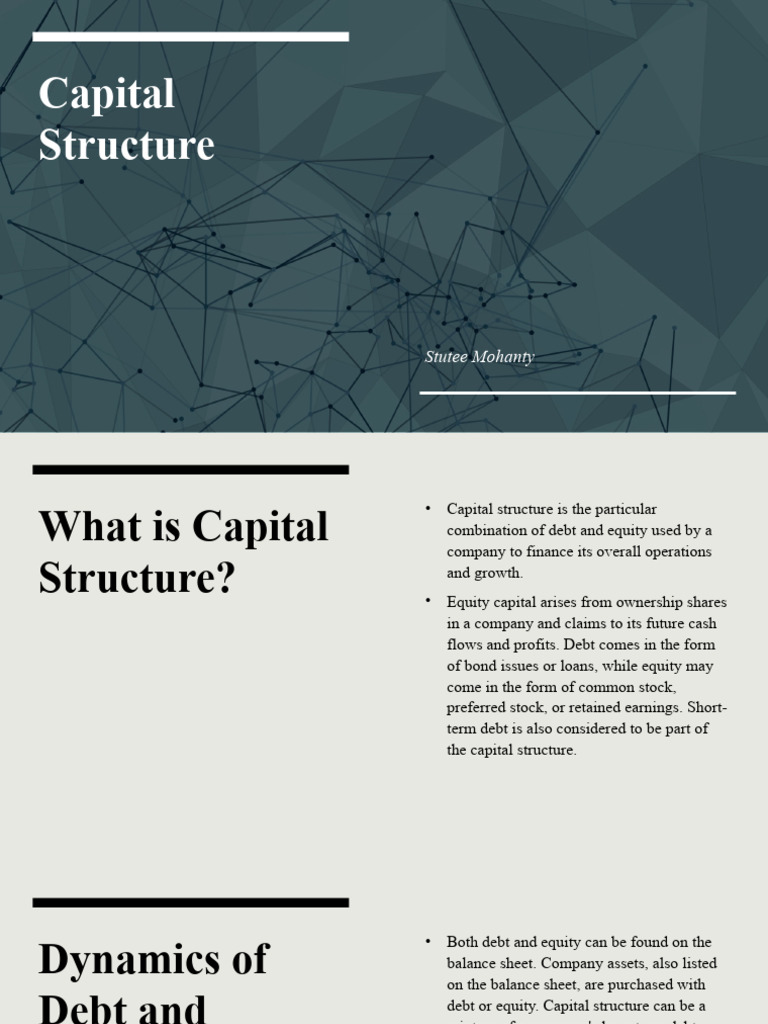 Capital Structure | PDF | Capital Structure | Cost Of Capital