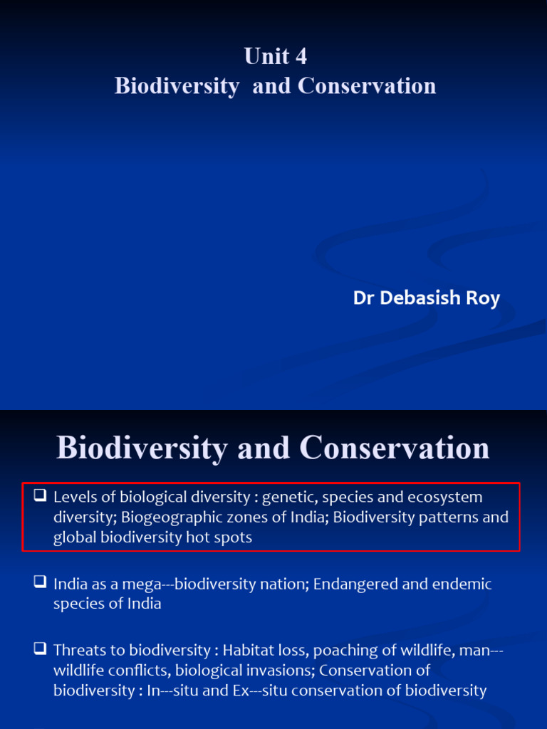 Biodiversity & Conservation Guide | PDF | Biodiversity | Conservation ...