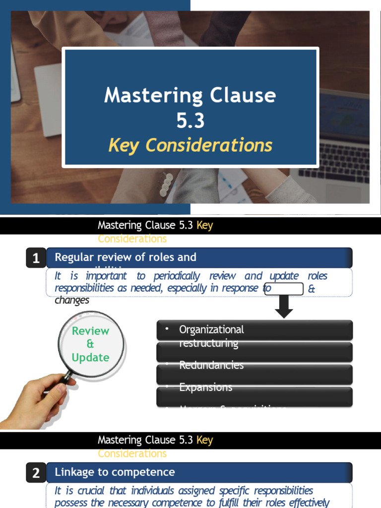 7.1 78. Mastering Clause 5.3 - Key Considerations | PDF | Cognition ...