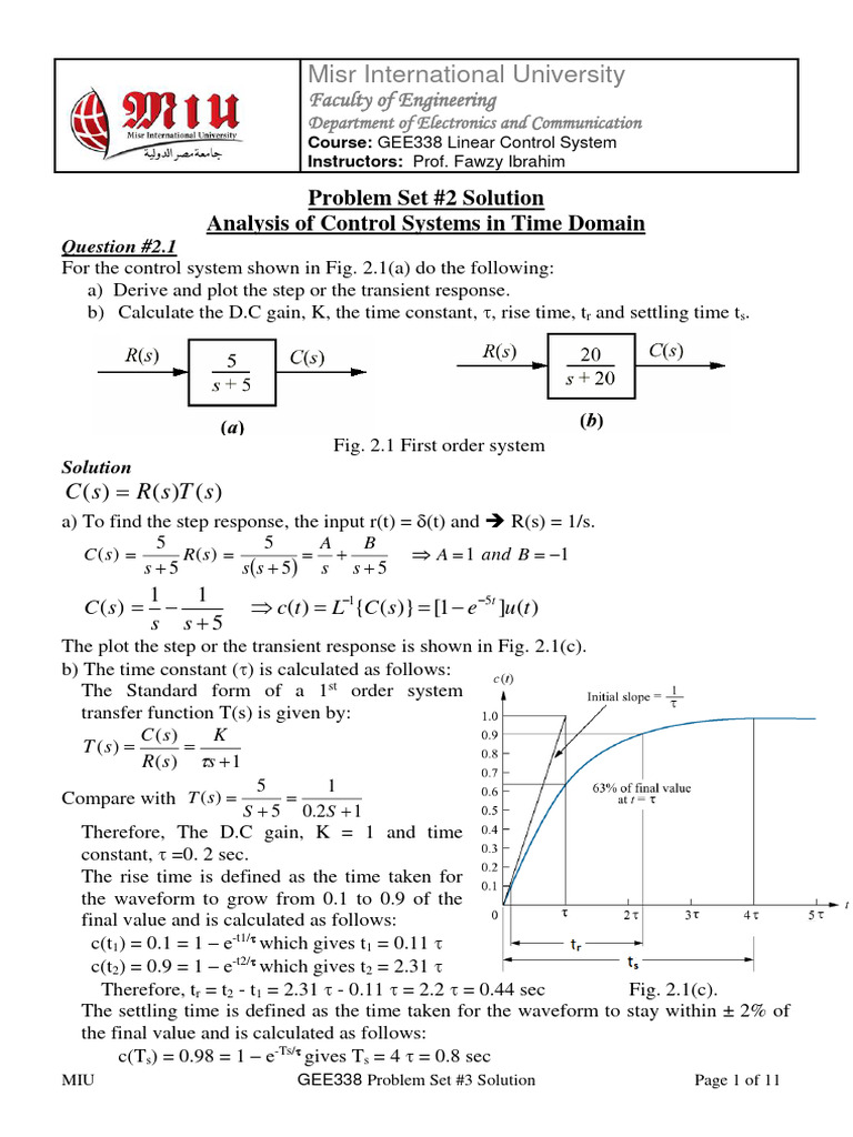 GEE338 Problem Set #2 Solution Time Analysis | PDF | Mechanics | Algorithms