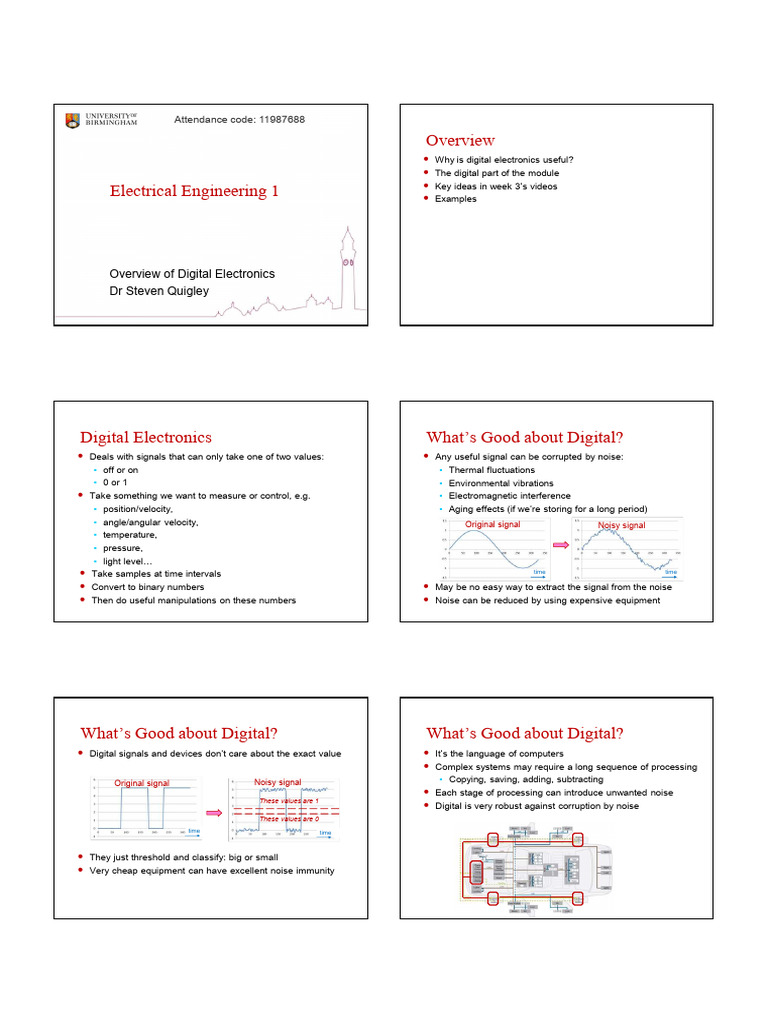 Overview Week 3 | PDF | Digital Electronics | Computer Science